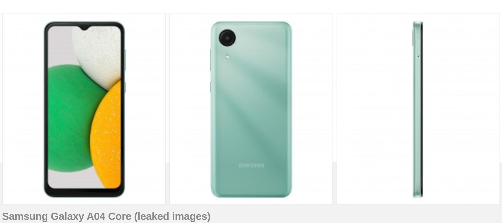หลุดข้อมุลชิปประมวลผลของ Samsung Galaxy A04 Core สมาร์ทโฟนที่ราคาถูก ...